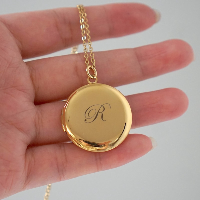 Long Locket Necklace - Etsy