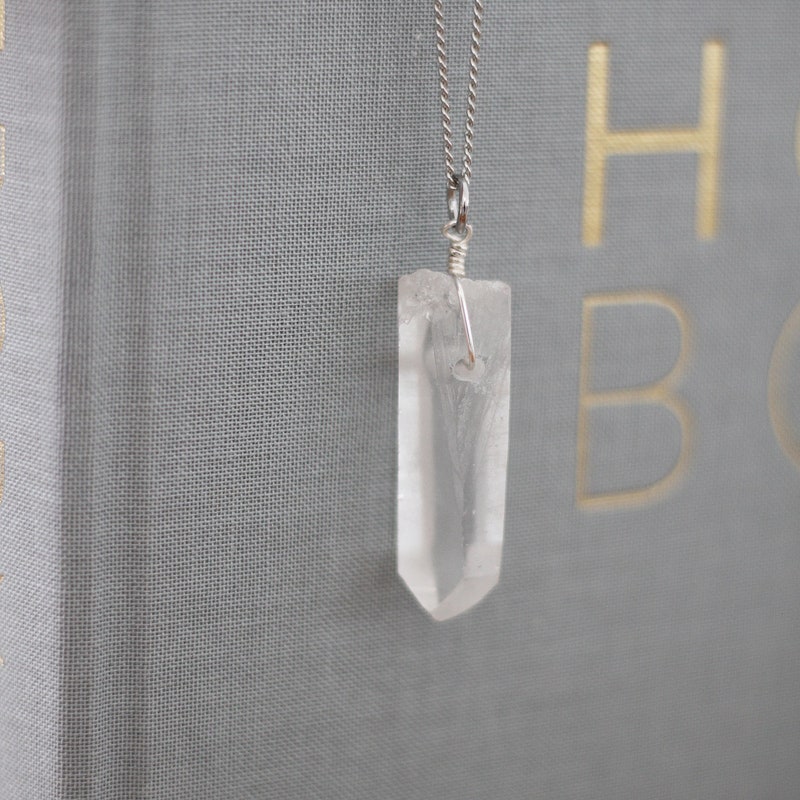 Quartz Crystal Necklace - Etsy