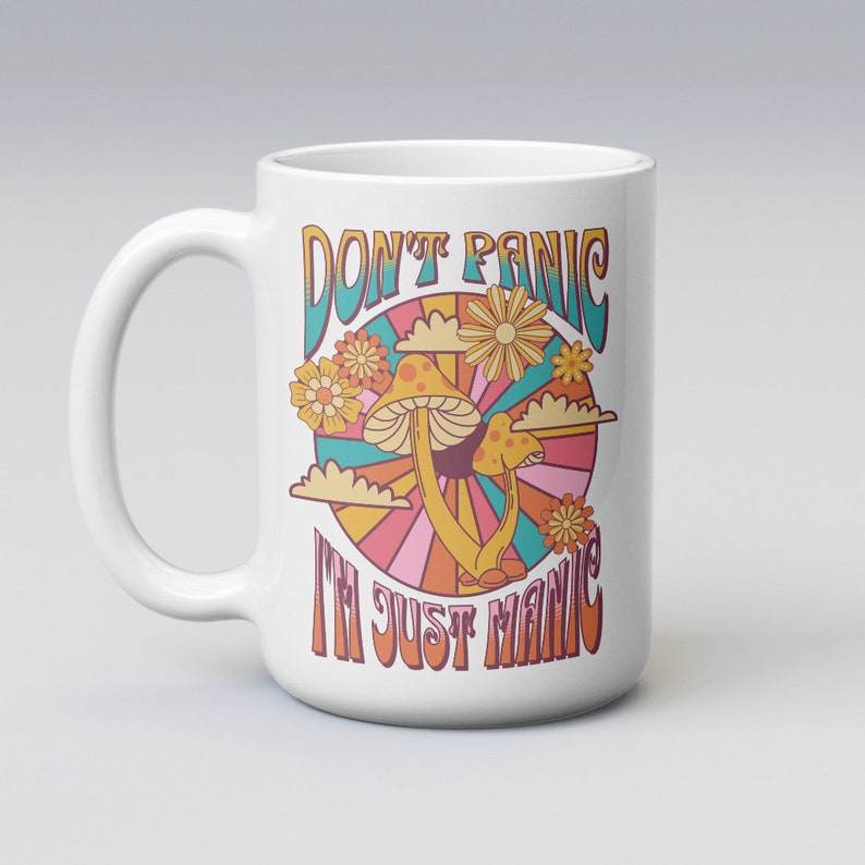 Don't Panic I'm Just Manic Digital Design for T-shirts Prints: SVG, Png ...