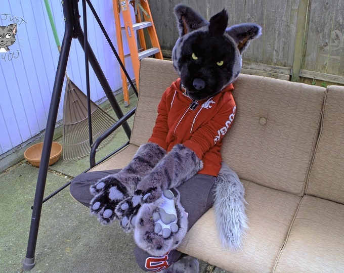 Semi-realistic Partial Fursuit - Custom Partial Fursuit and Costume - Etsy