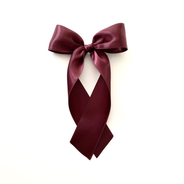 Burgundy Cheer Bow - Etsy