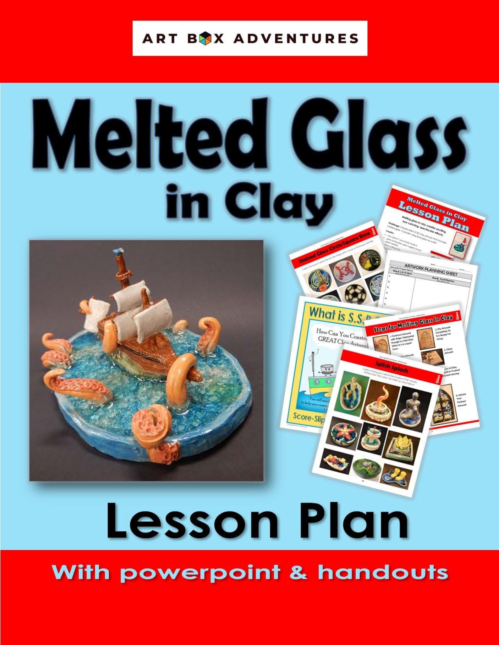 Melted Glass in Clay LESSON PLAN Resource - Etsy