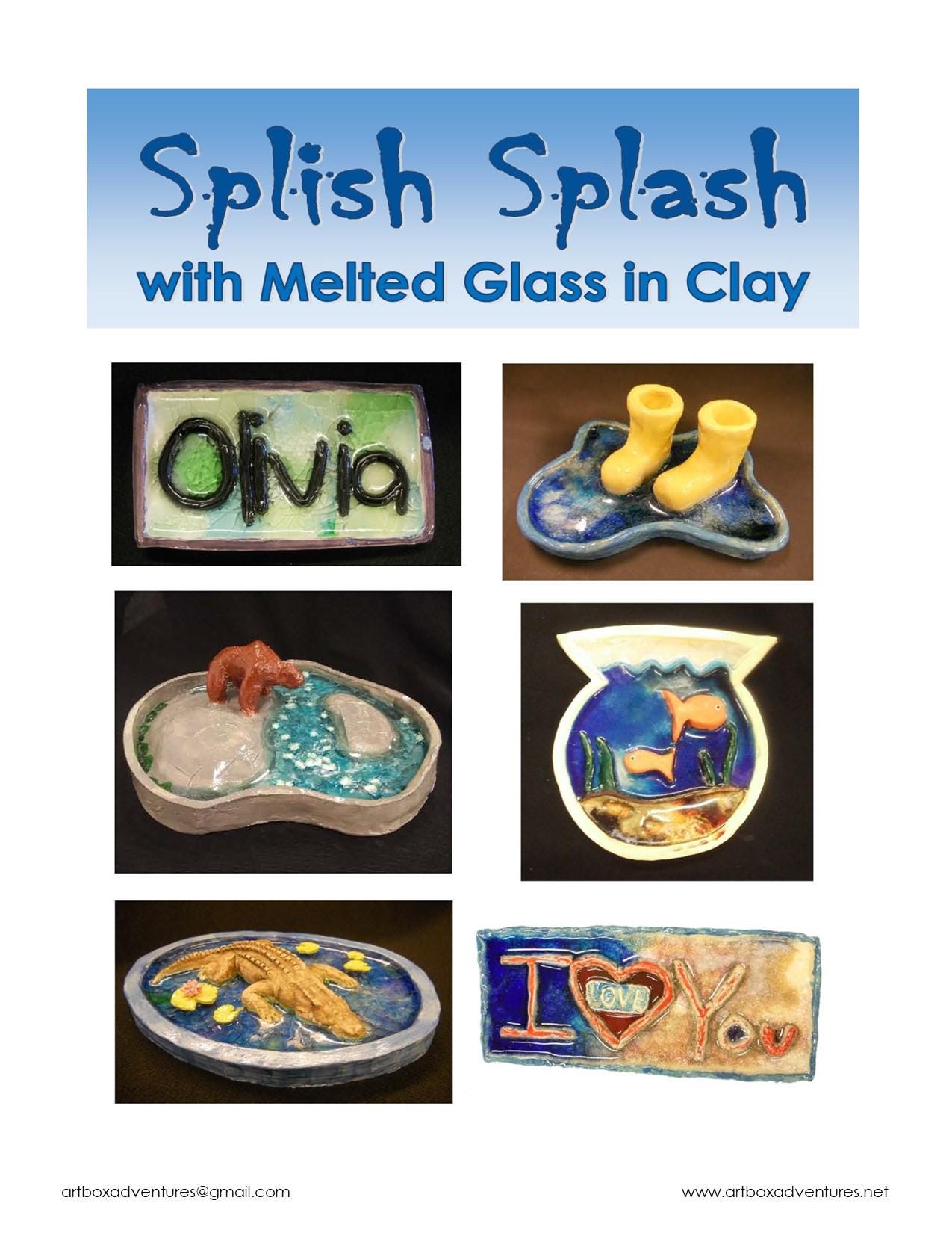 Melted Glass in Clay LESSON PLAN Resource - Etsy