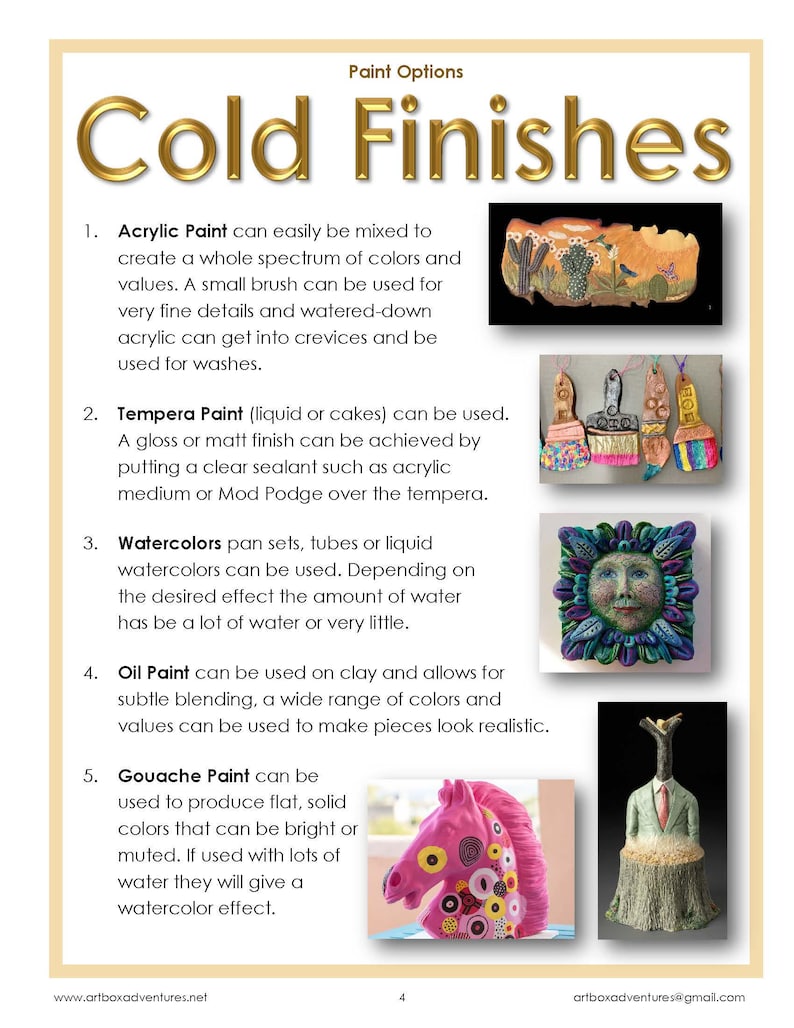 Cold Finishes for Ceramics- Over 30 Different Methods to Decorate and ...