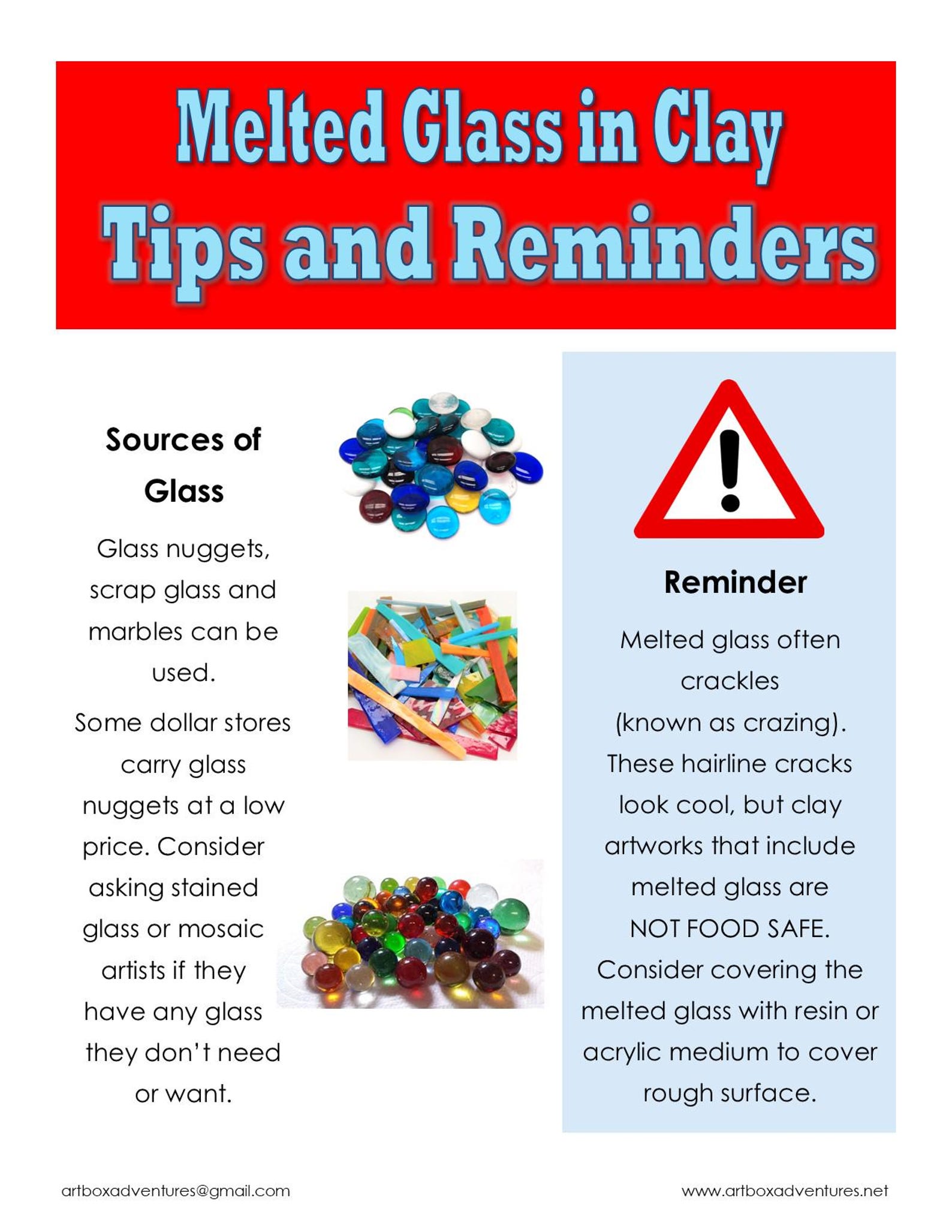 Melted Glass in Clay LESSON PLAN Resource - Etsy