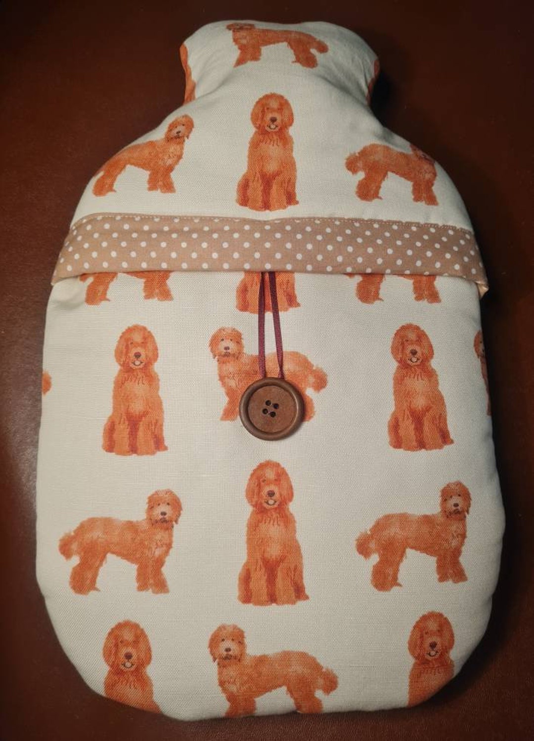 Labradoodle Fabric Hot Water Bottle Cover (with Bottle) - Etsy