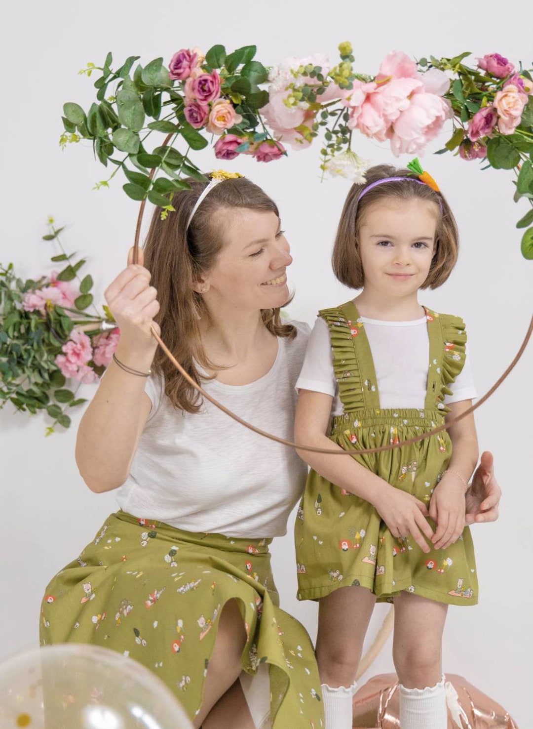 Mommy Girl Matchy Pinafore Skirts-mom Toddler Easter Outfits-momma and ...