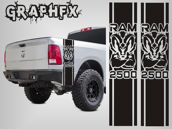 Pair Rear bedside Muscle Ram 2500 vinyl decals Dodge Ram 2500 | Etsy