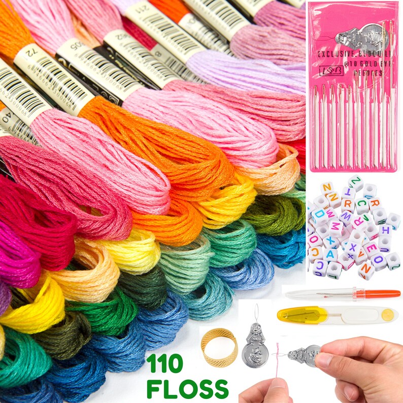 Embroidery Thread 110 Colors Coded as DMC Embroidery Floss | Etsy