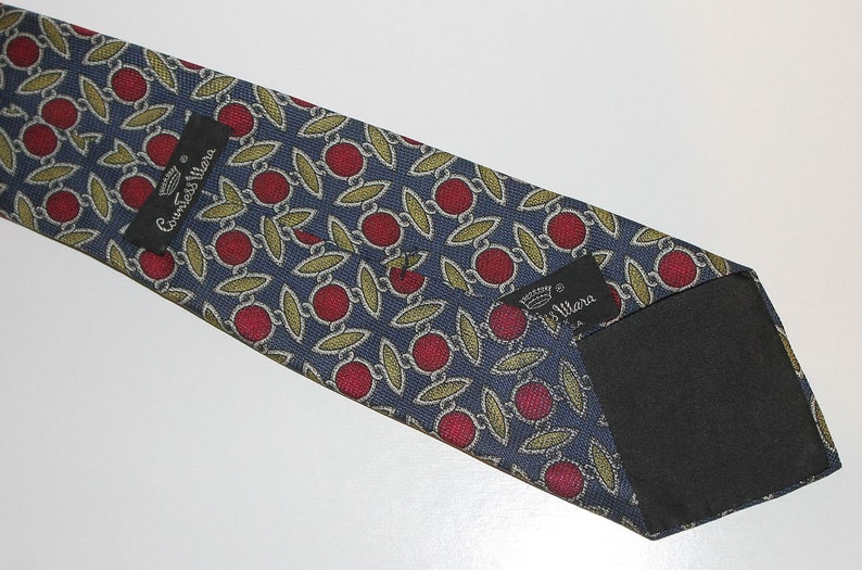 Blue Countess Mara Necktie With Lime and Pink Lattice Pattern - Etsy