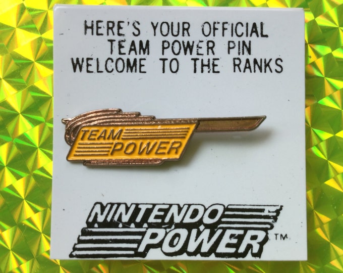 1980's Club Nintendo Pin! Official Subscriber 1st Year Yellow TEAM ...