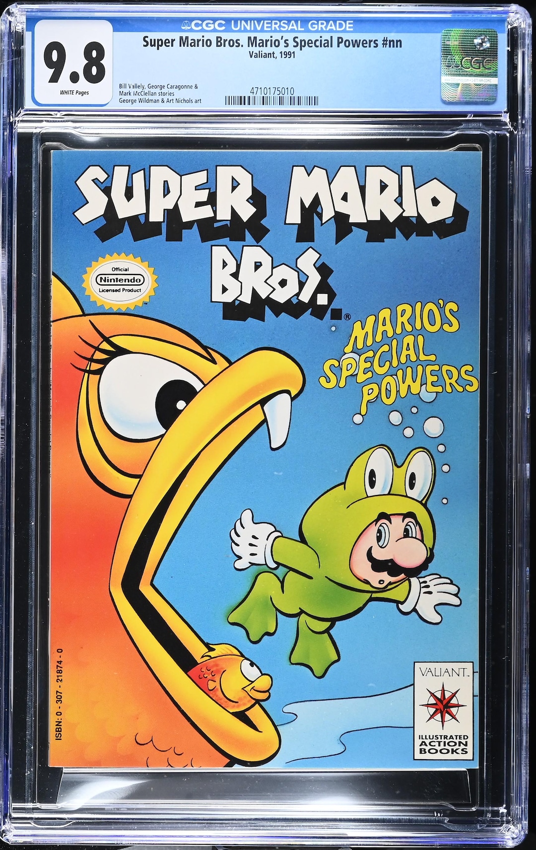 1991 Super Mario Bros Mario's Special Powers ~ Nintendo Valiant ~ CGC 9 ...