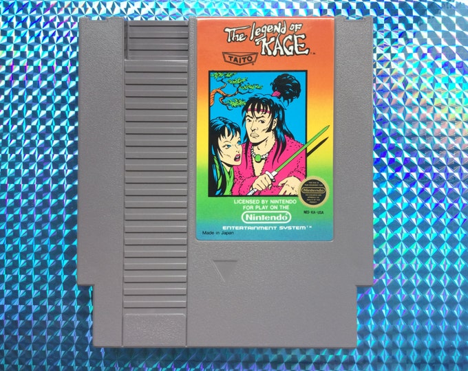 1986 the LEGEND of KAGE Nintendo NES Video Game Rare Vintage Retro 1986 ...