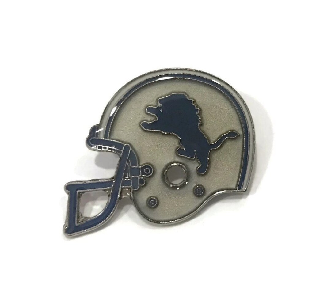 1984 Vintage LIONS Pin backs new Nos Official NFL Football Helmet Pin 1 ...