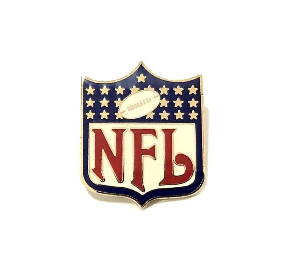 1992 Vintage NFL SHIELD Pin +backs! New Nos ~ Official NFL Football Pin ...