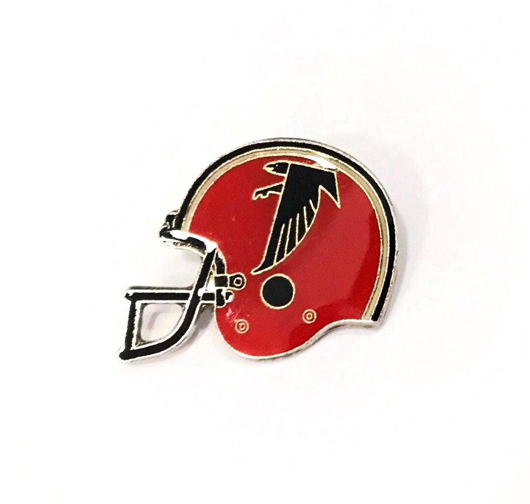 1987 Vintage FALCONS Pin + Backs ~ NFL Football Helmet Collector Pin! 1 ...