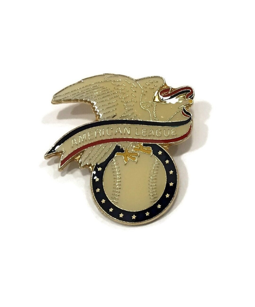 1985 Vintage AL LOGO Pin Official MLB Baseball Collectors Pin Safety ...