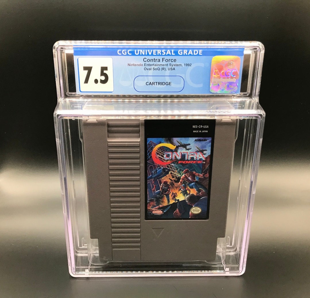 1992 Contra Force ~ Rare Nintendo NES Game - Oval Soq ~ Graded CGC 7.5 ...