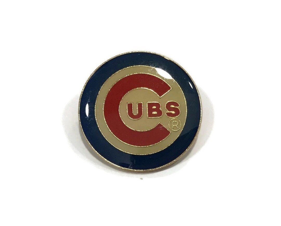 1985 Vintage CUBS Pin Backs Official MLB Baseball Collectors Pin Brass ...
