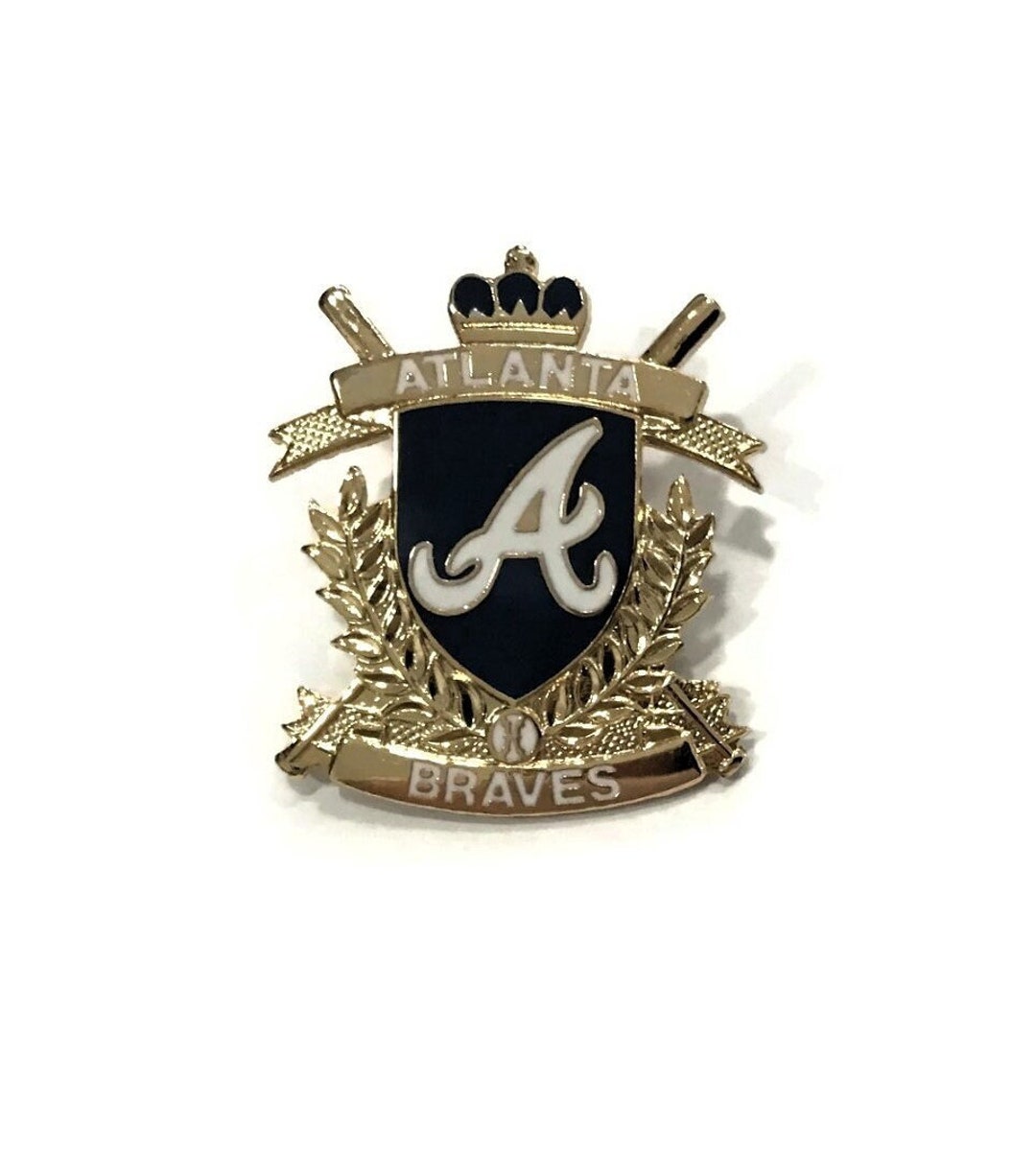1992 Vintage BRAVES Pin backs New Official MLB Baseball Crest ...