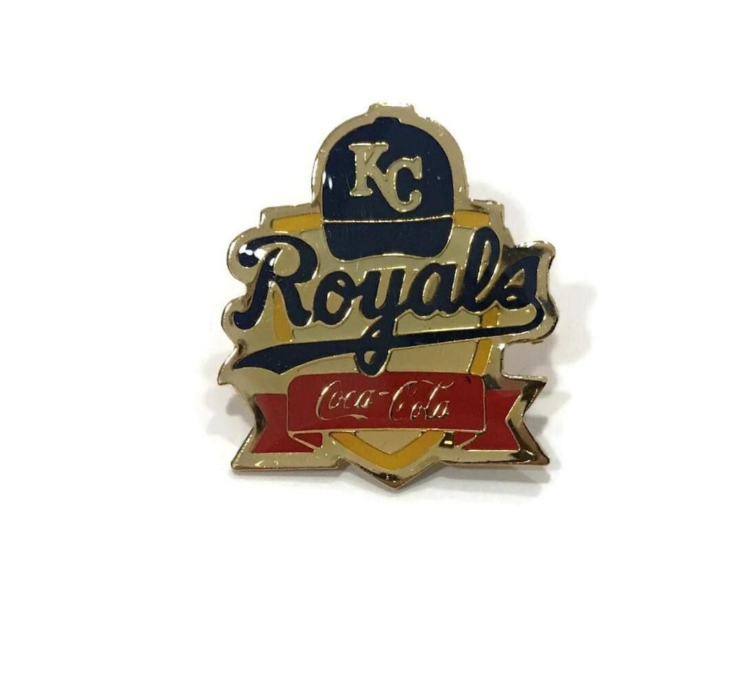 Vintage 1990 KC ROYALS Pin + Backs ~ Official MLB Baseball Peter David ...