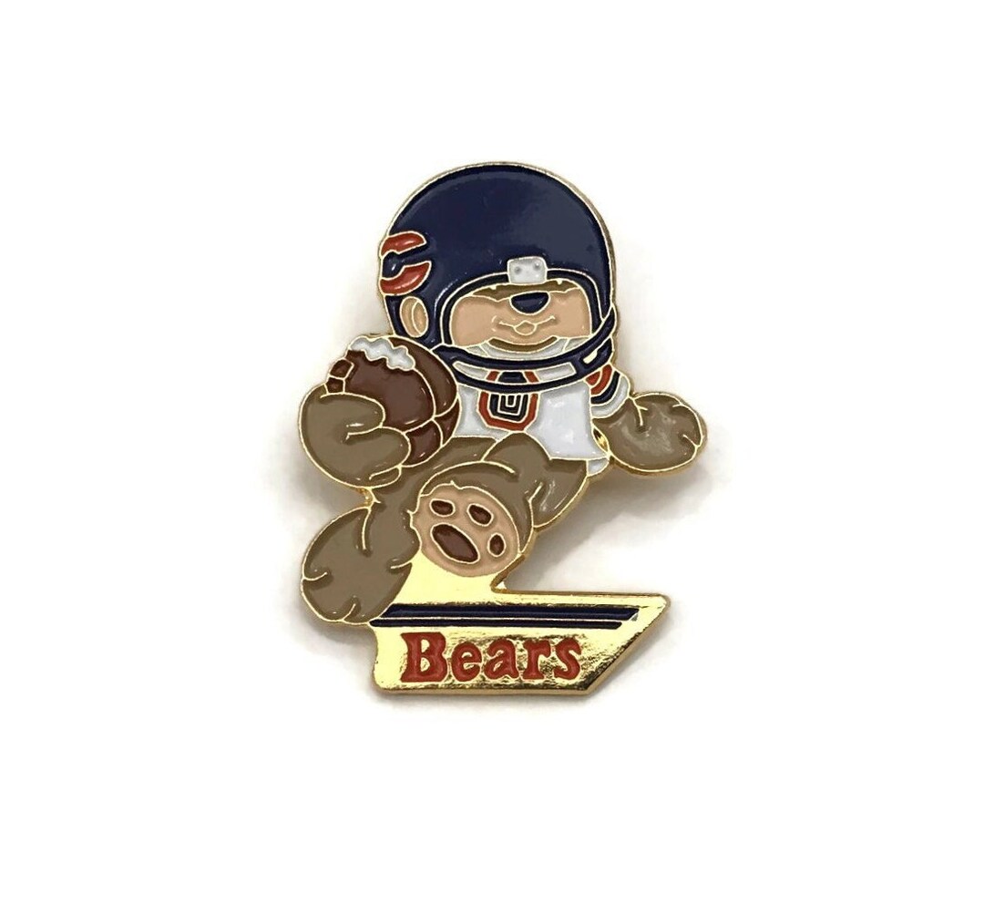Vintage BEARS Pin + Backs ~ New ~ Official NFL Football Collector ...