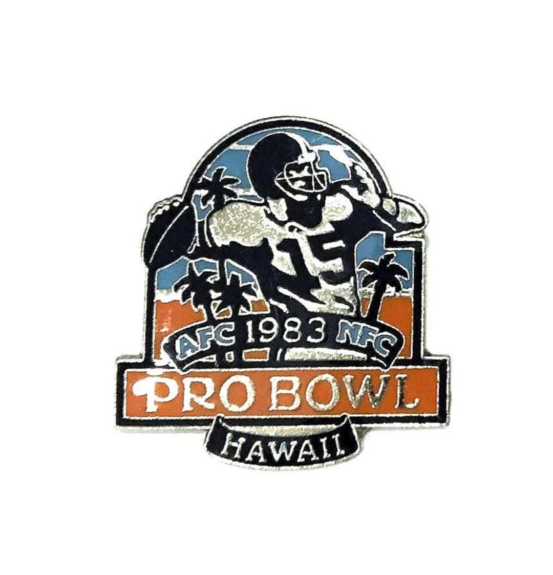 1983 Hawaii Pro Bowl Pin +backs ~ Official NFL Football Collector Pin ...