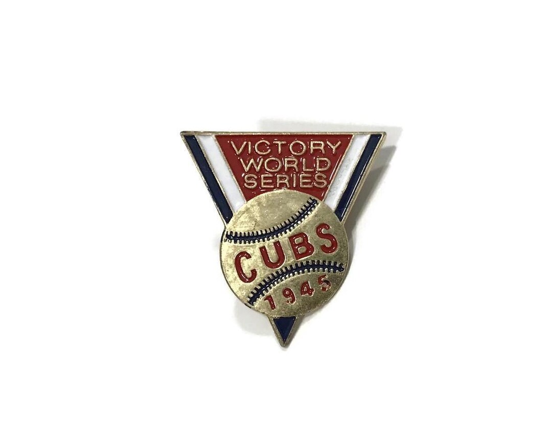 Vintage CUBS 1945 World Series Pin + Backs ~ Official MLB Baseball ...