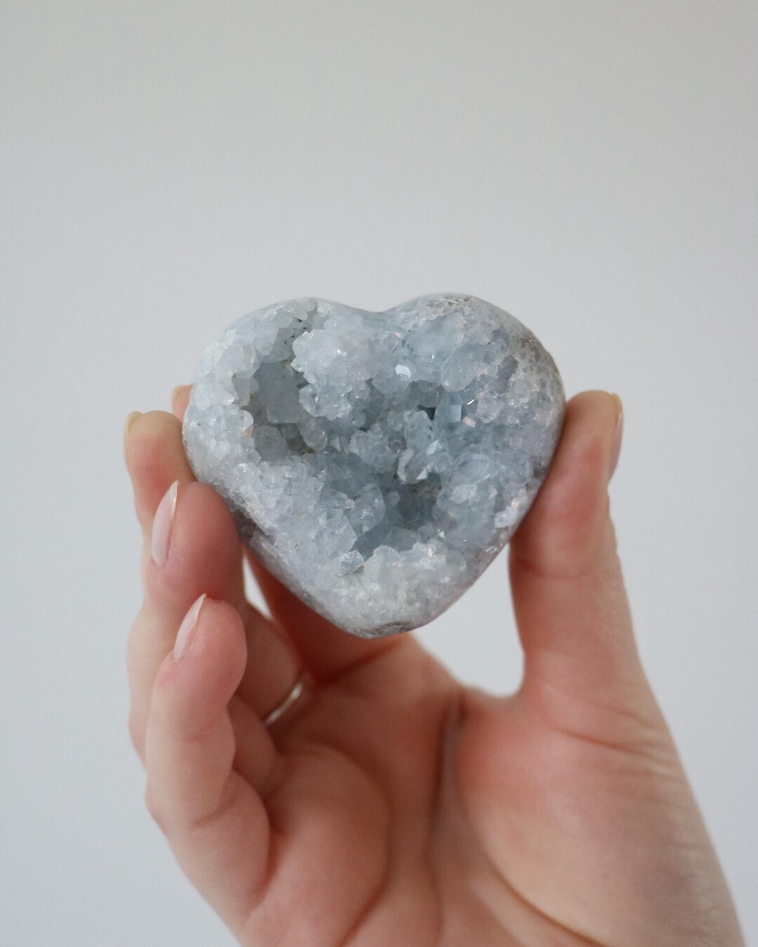 Celestite Heart || Celestite || Celestine Crystal - Etsy