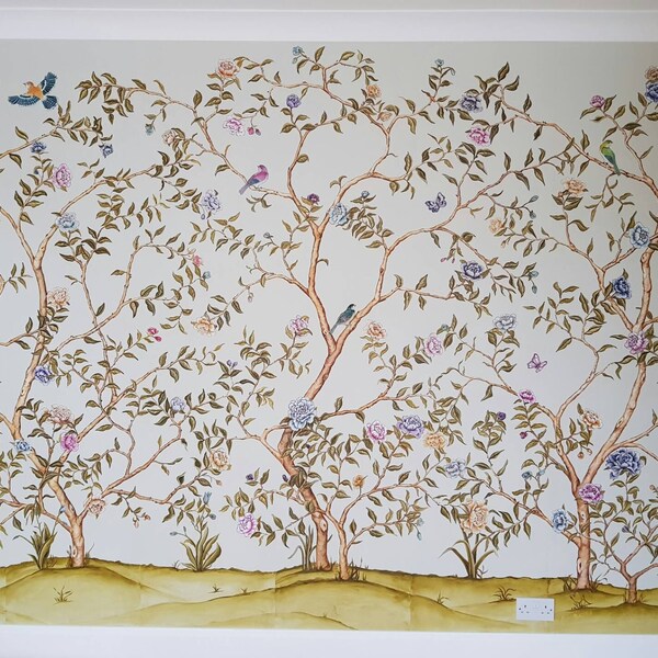Chinoiserie Wallpaper - Etsy UK