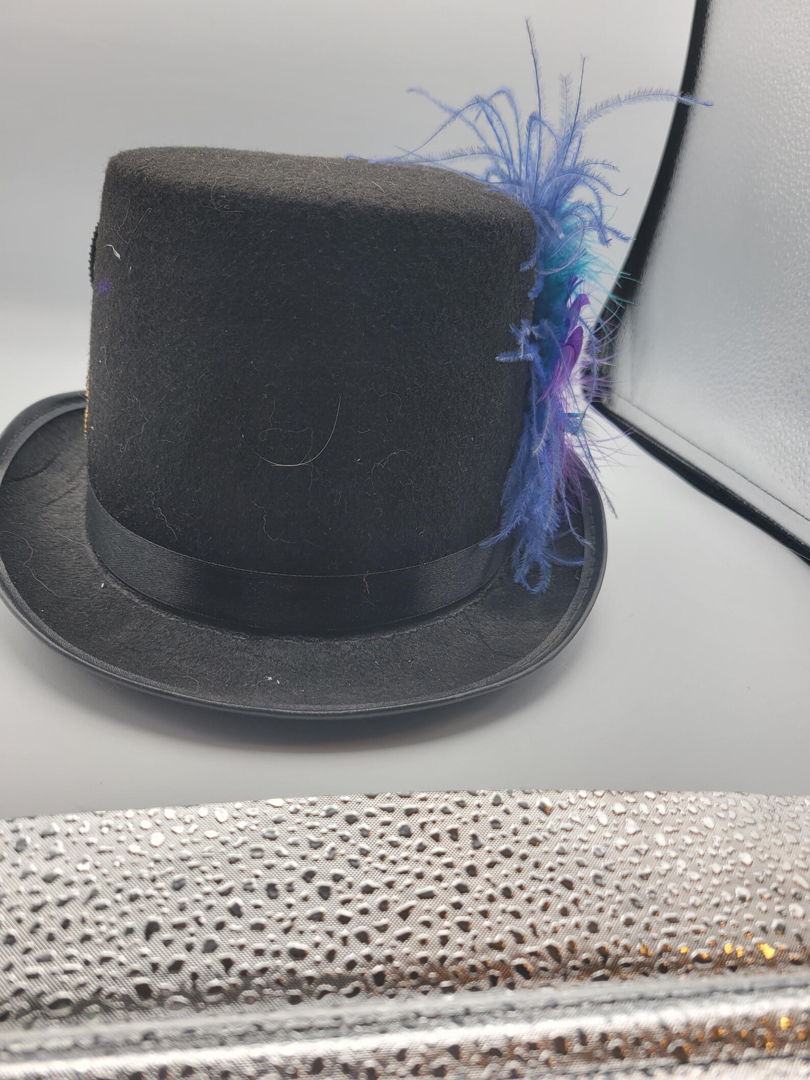 Steampunk Top Hat Feather Hat. Costume Gift for Him or Her. Unique ...