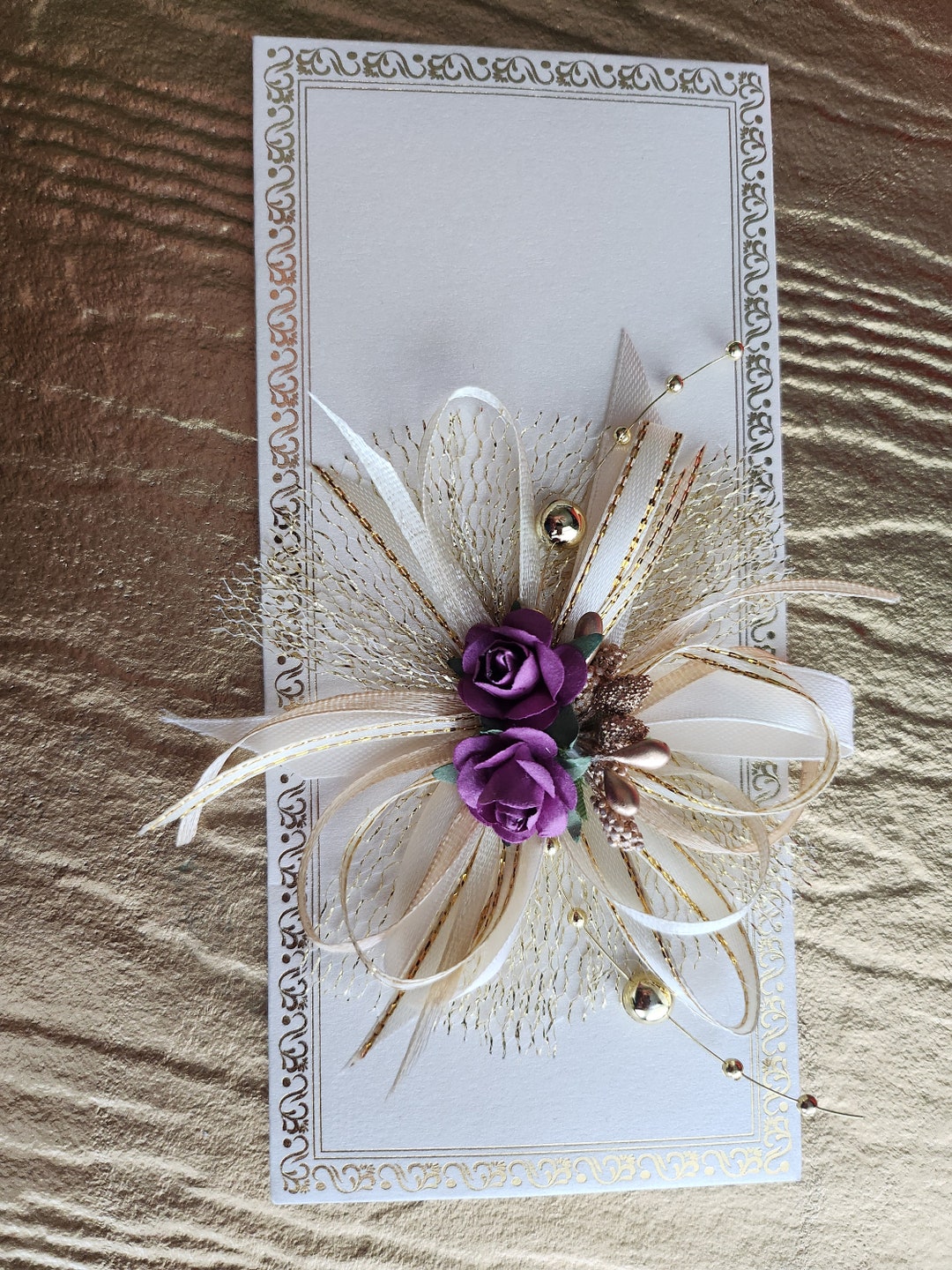 4 Pack Fancy Money Envelope, Gift Card Holder for Weddings, Birthdays ...