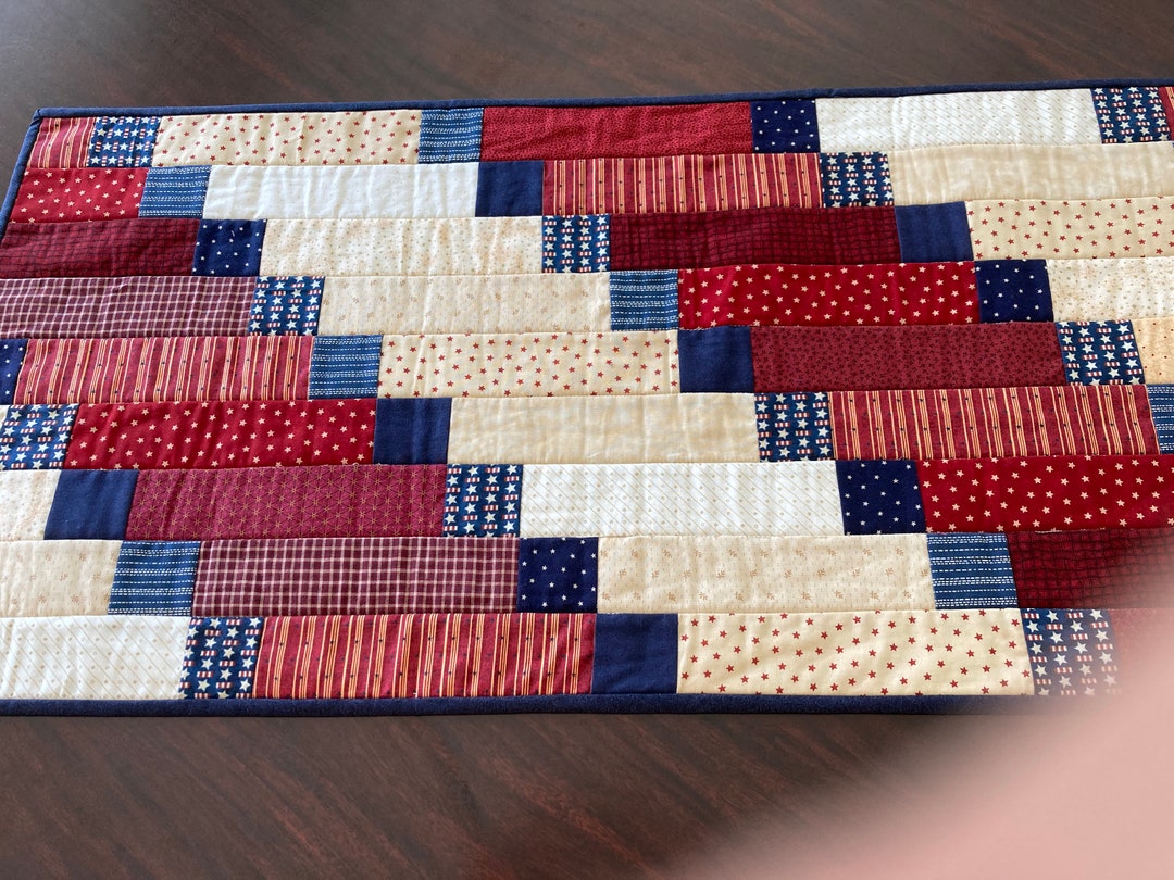 Patriotic Table Runner - Etsy