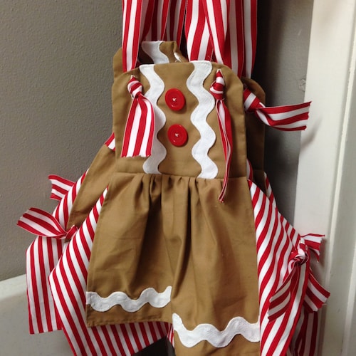 Child's Gingerbread Apron Gingerbread Apron Child's - Etsy