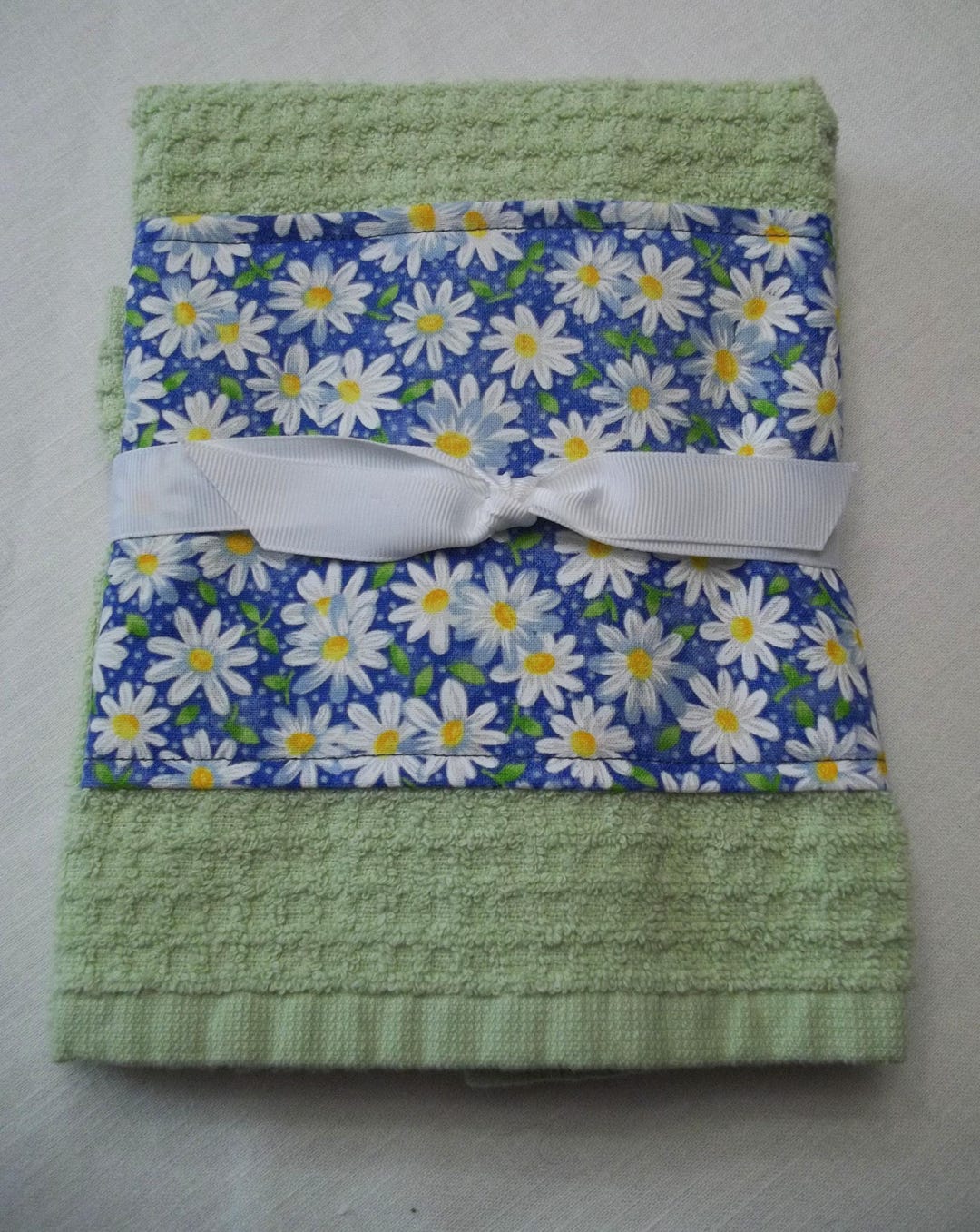 Daisy Decorated Kitchen Towel, Decorated Hand Towel, Cotton Towel - Etsy