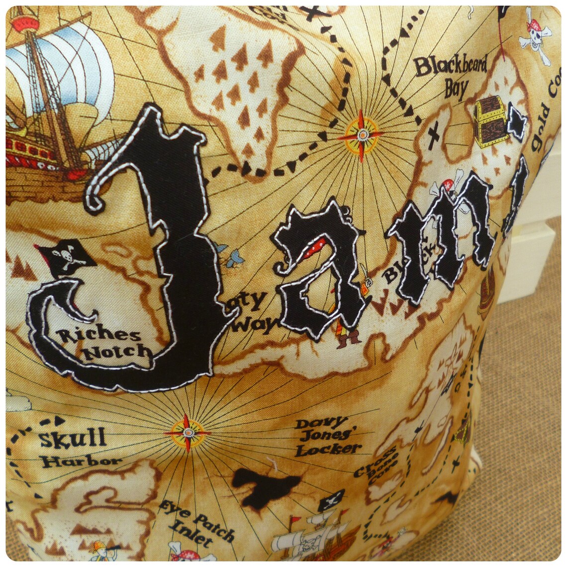 Personalised Pirate Bunting Treasure Map Banner Pirate - Etsy