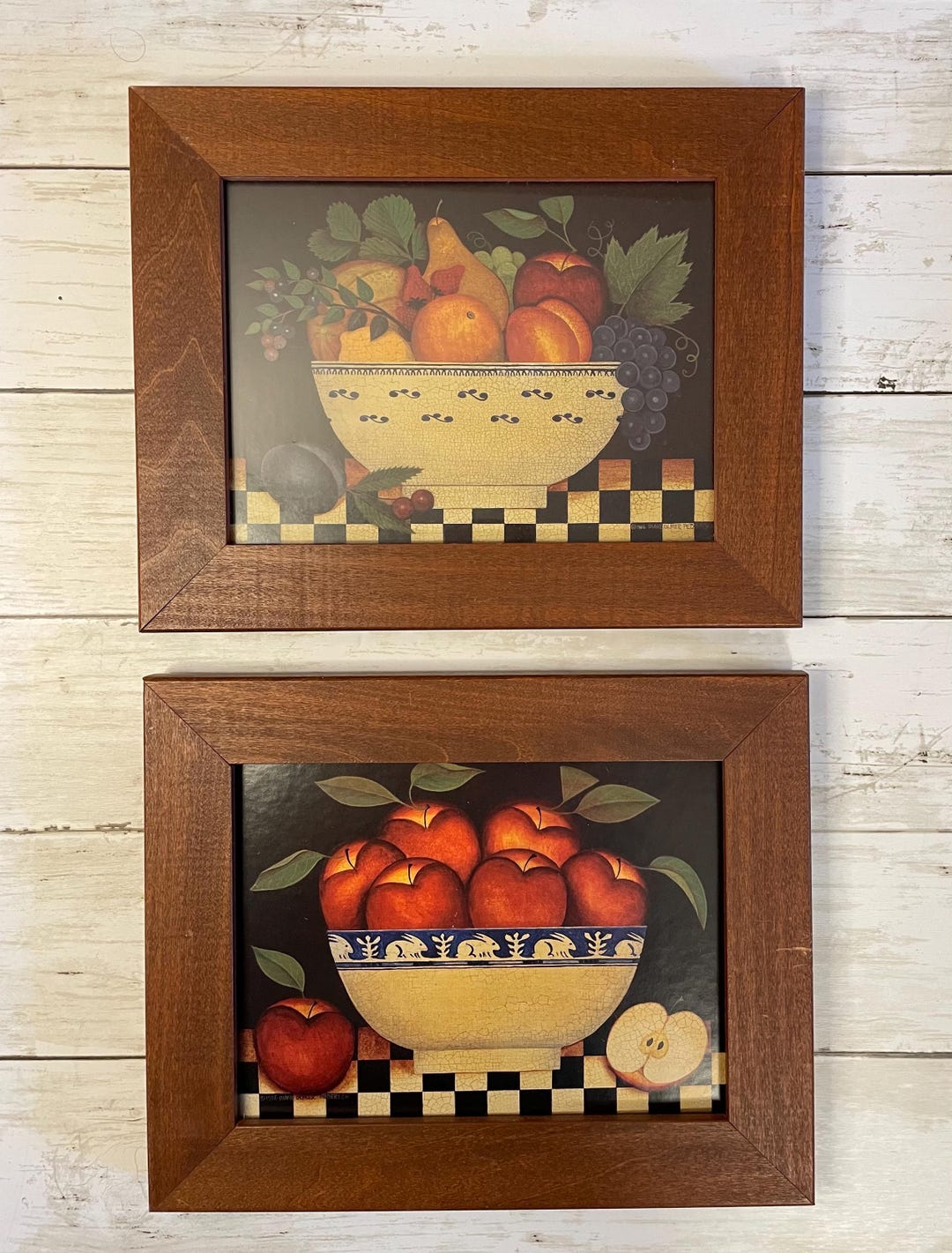 Pair of Primitive Country Prints Pictures - Etsy