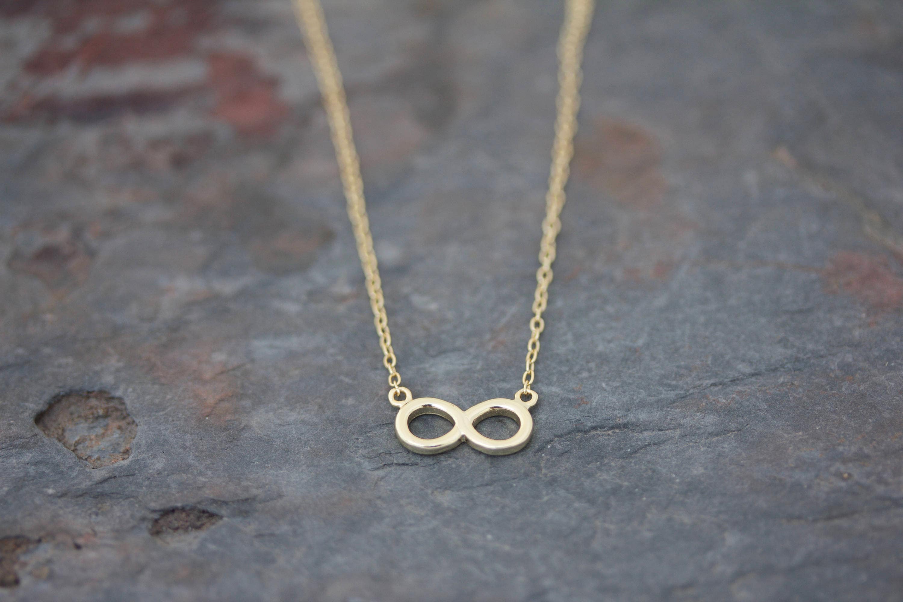 Bronze Infinity Symbol Necklace — Bang-Up Betty, 53% OFF