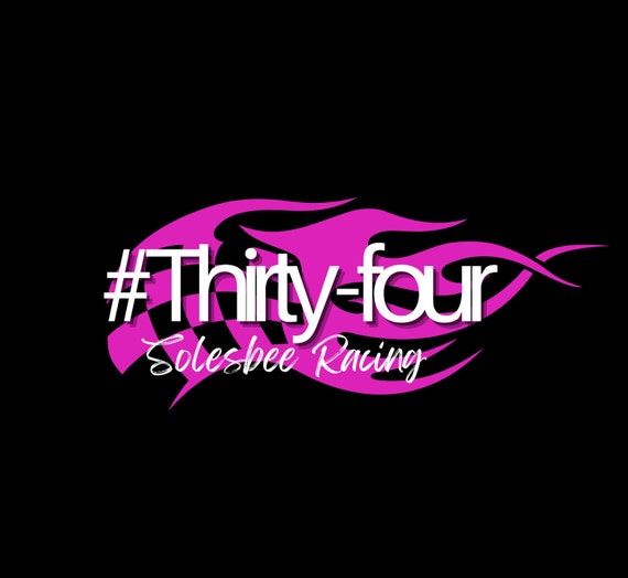 Personalized Race Team Logo Design Checkered Flames Digital | Etsy