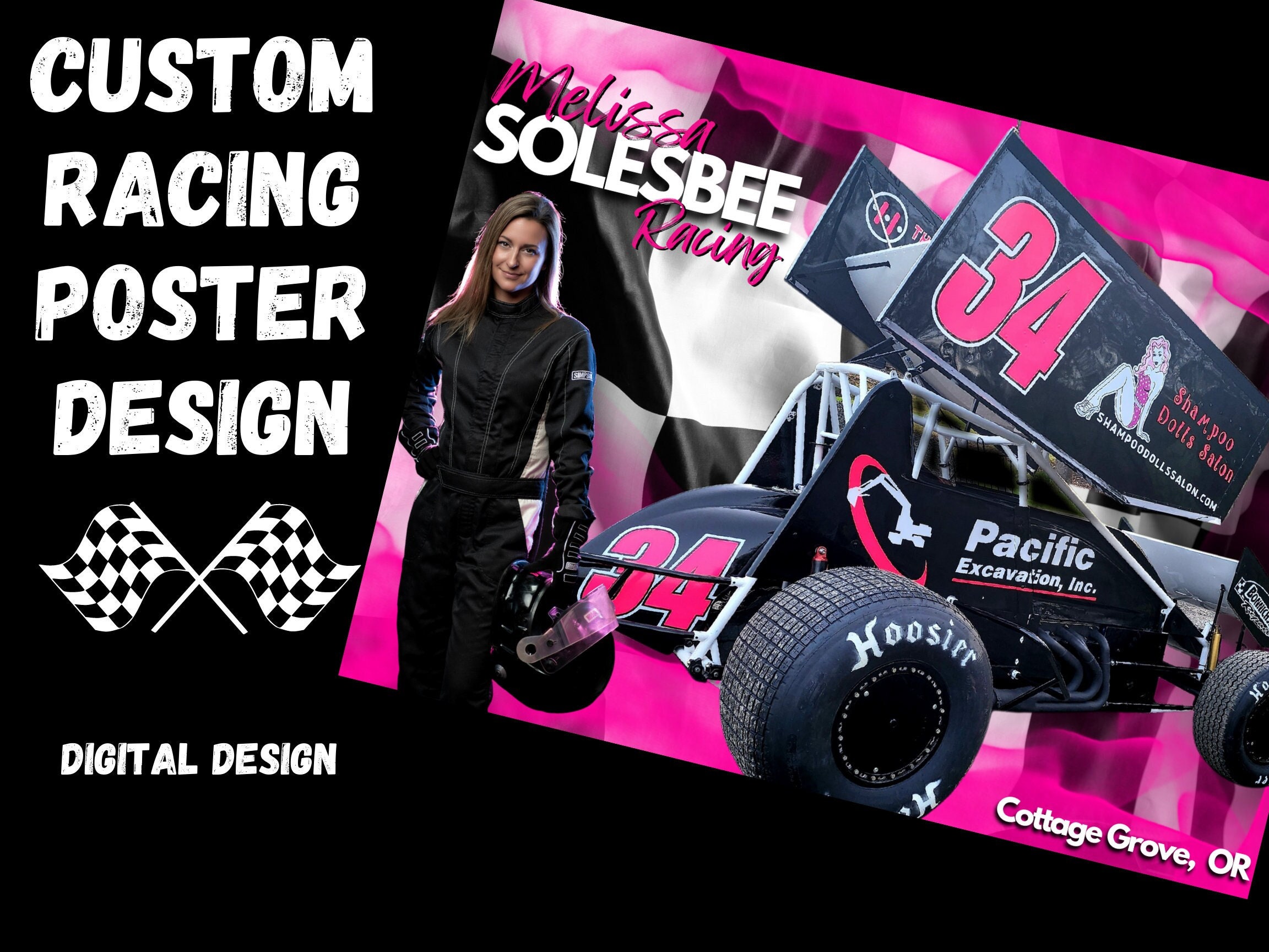 Custom Racing Poster Design Digital Download for Printing. - Etsy