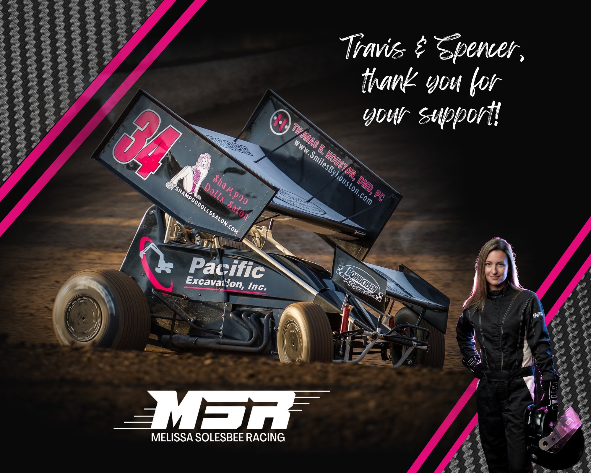 Custom Racing Sponsor Appreciation Poster Design Digital Download for ...