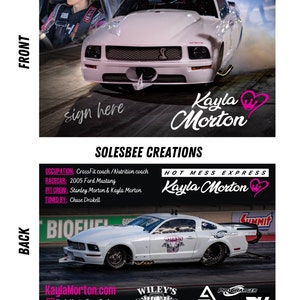Custom Racing Hero Cards / 2 Sided Design for 5x7 Cards / Digital ...