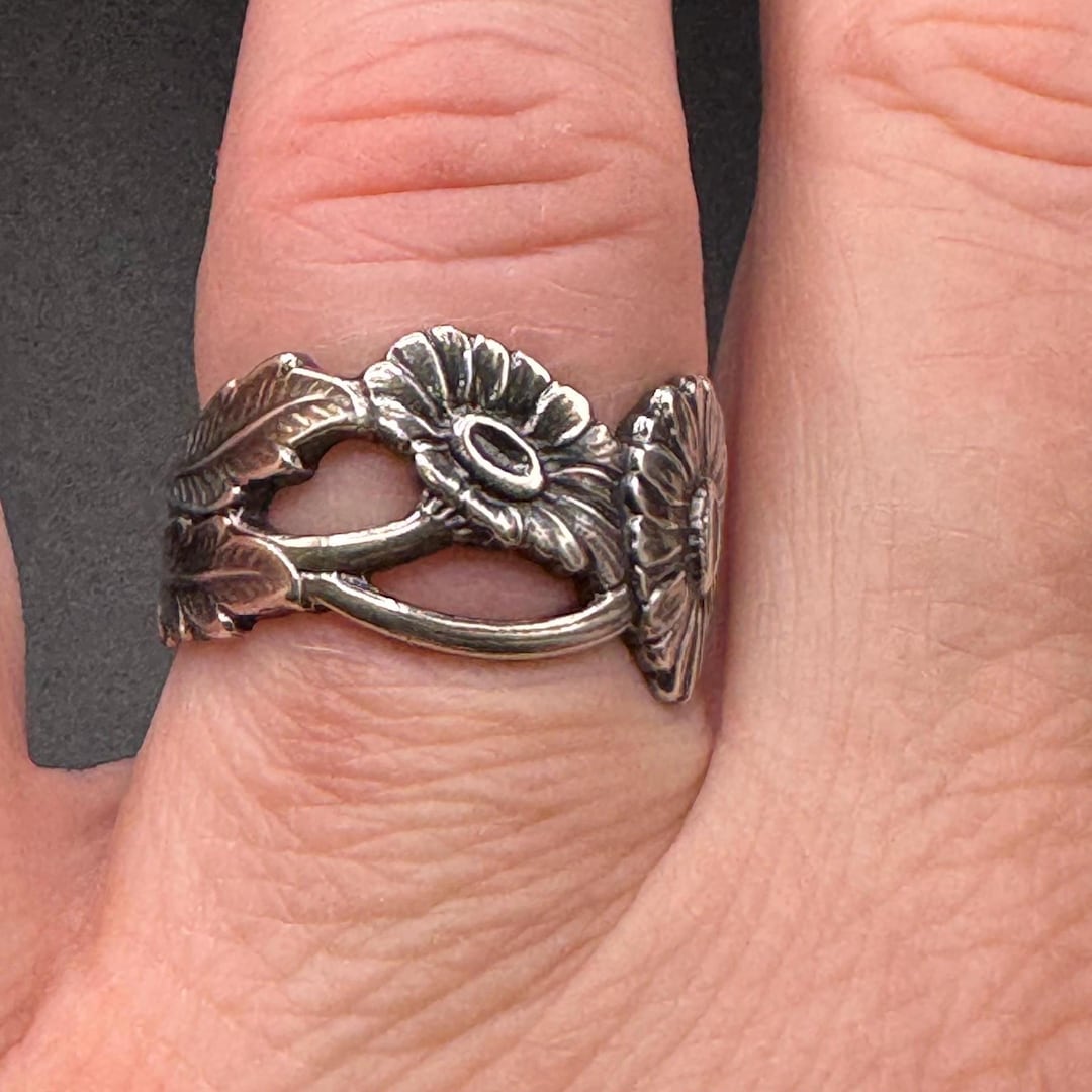 Vintage TH Marthinsen Norway Silver Spoon Ring Size 6.5 - Etsy