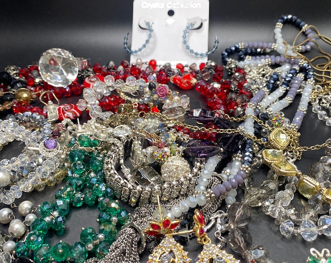 Rhinestone Jewelry Lot - Etsy