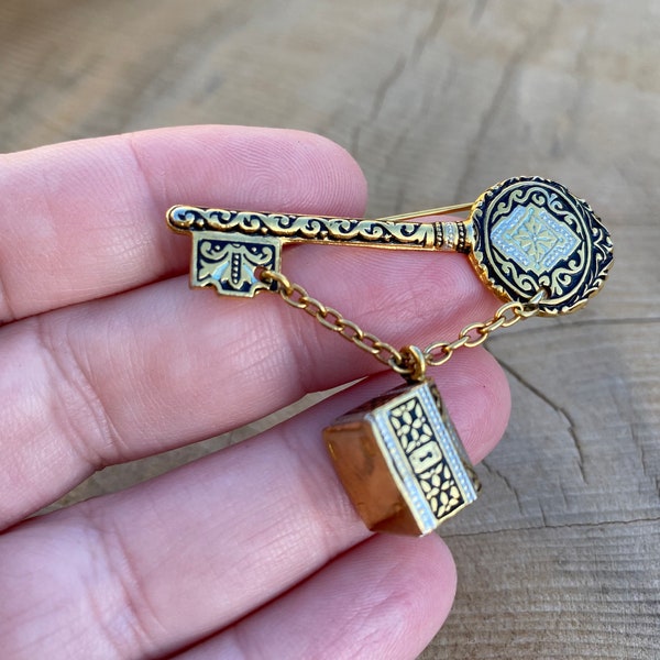 Key Brooch - Etsy