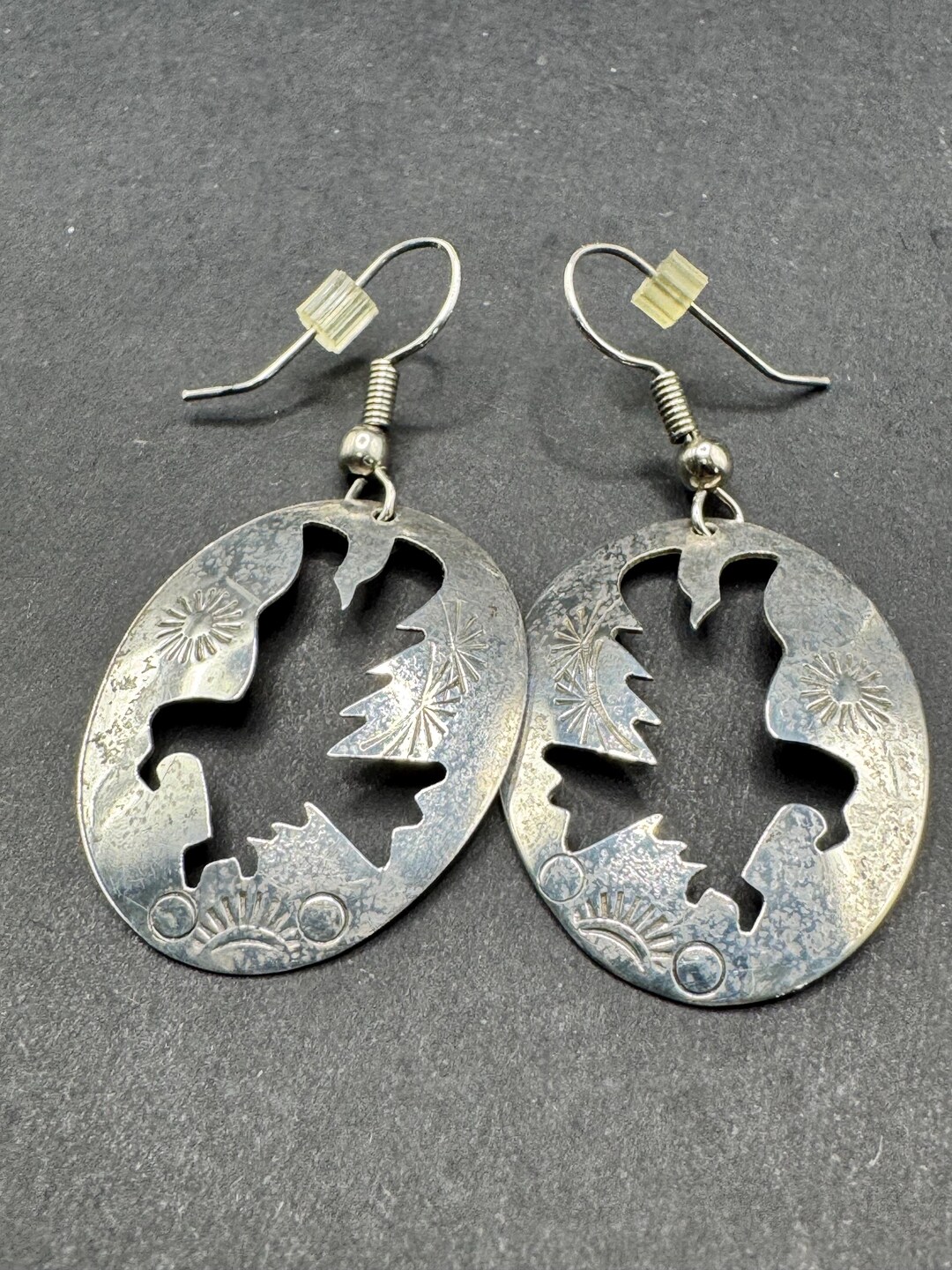 Native American Cut Out Eagle Sterling Silver Earru - Etsy