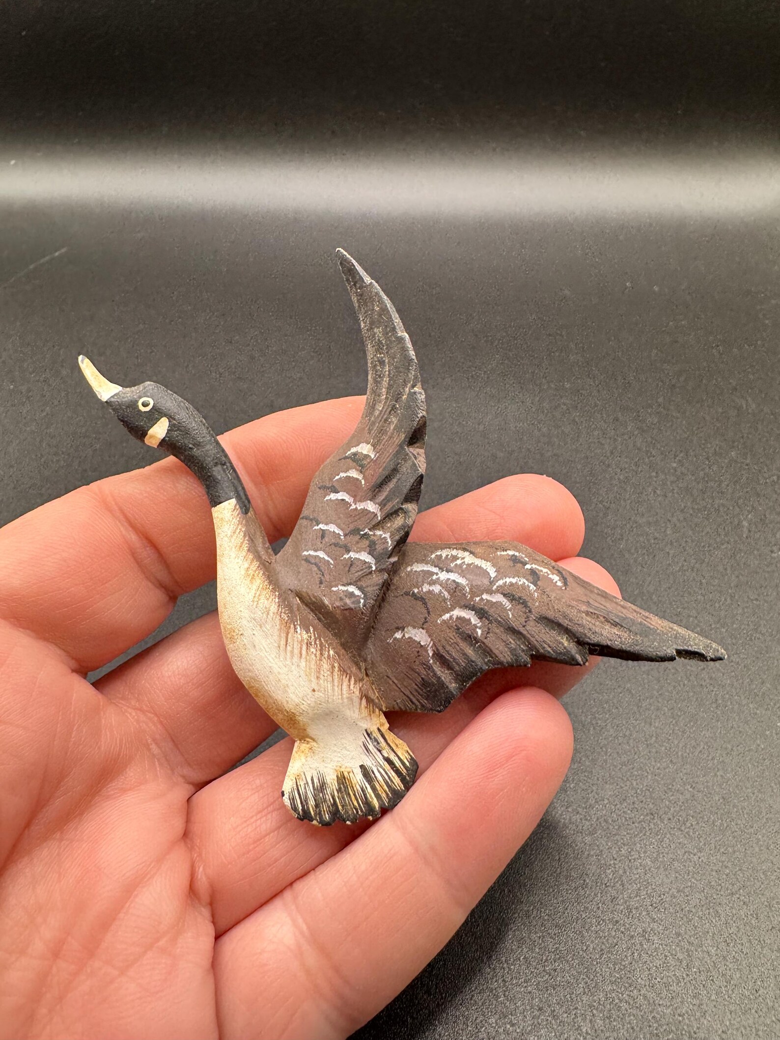 Vintage Hand Painted Honking Goose Brooch - Etsy