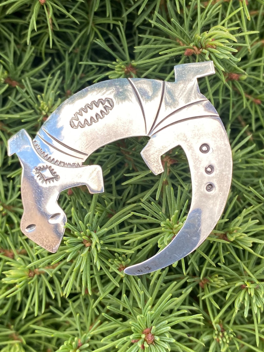 Native American Lizard Sterling Silver Pin - Etsy