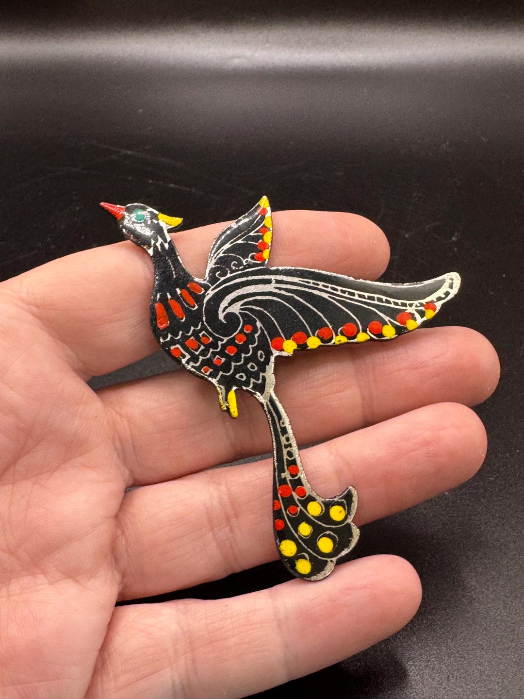 Vintage Phoenix Bird Made in Germany Pin Brooch Button - Etsy