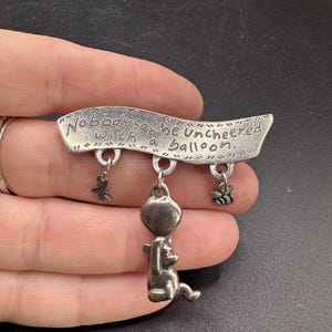 Vintage Jewelry Signed Danforth Pewter Adorable Winnie the Pooh Disney ...